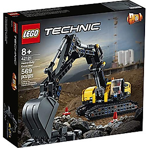 LEGO Technic Heavy-Duty Excavator 42121 Toy Building Kit; A Cool Birthday or Anytime Gift for Kids Who Enjoy Construction Toys; The 2-in-1 Design Gives Hours More Building Fun, New 2021 (569 Pieces)
