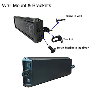 Ledgital Large Workout Clock for Home Gym, 11" Wall Mount Gym Timer Clock with Remote, (1.5-inch Digits, Green+Red)