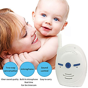 GUAZI STORE Audio Baby Monitor, Children's Voice Wireless walkie-Talkie Smart Child Monitor with 2-Way Call Function