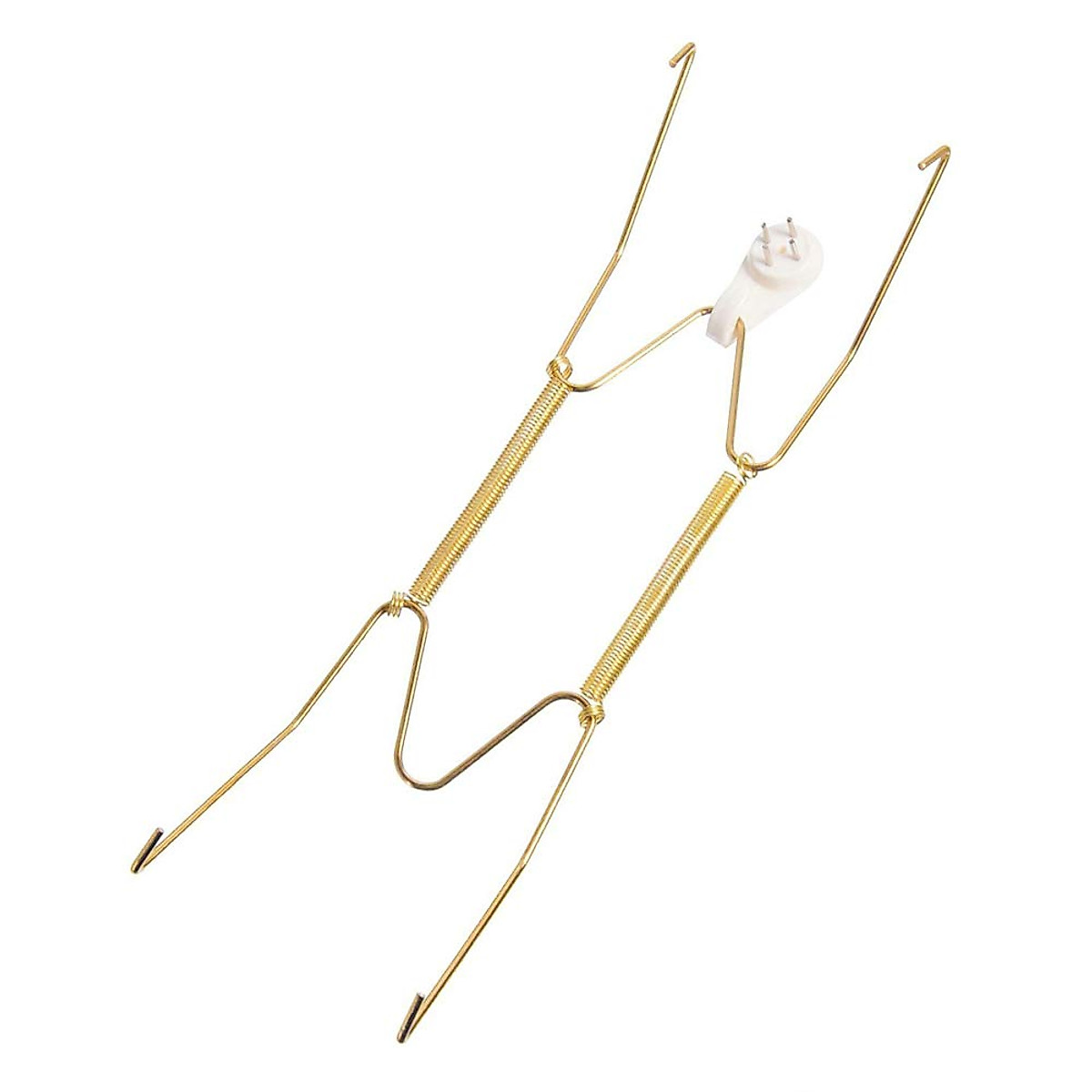 6 Pieces 8" Plate Hangers Invisible Wall Plate Hanger Spring Style Invisible Plate Tray Display Hanger Holds Decorative Plate Hanger 7.5" to 8.5" Plate, Golden-Color