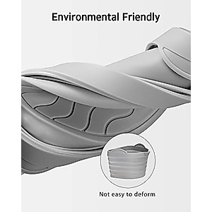 Syntus Slow Cooker Liners Divider, Large Size Crock Pot Liners Divider Insert Reusable Silicone Cooking Liner Dishwasher Safe, Fit 6QT to 8QT for Slow Cooker Crockpot, Grey