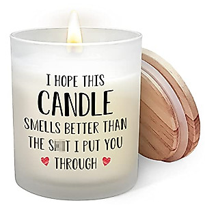 Funny Gifts for Women - Gifts for Her, Wife, Friend, Coworker, Boss Lady - I Love You Gifts for Her - Anniversary Mothers Day Gifts, Birthday Gifts for Women - Candles Gifts for Women - Scented Candle