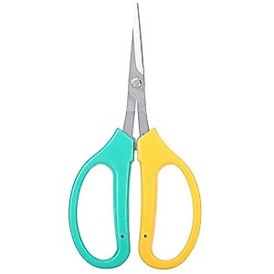 Stainless Steel Scissor, Curved Blade Grape Pruning Shears Fruit Branch Picking Scissors Bonsai Shears for Bonsai,Fruit Trees, Gardens,etc