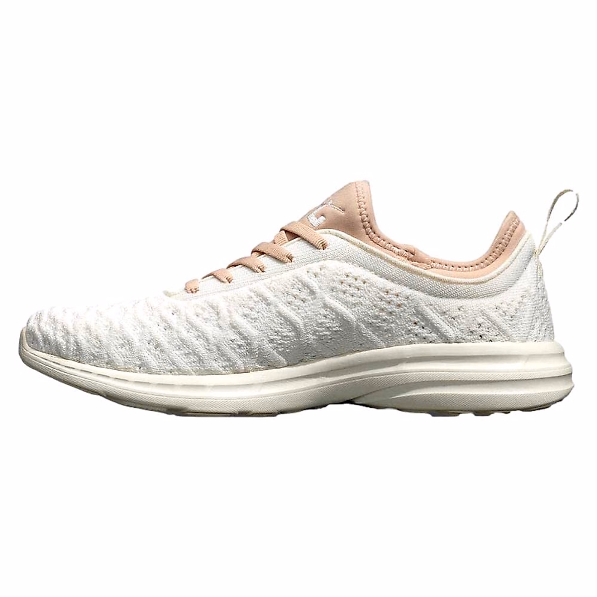 APL Athletic Propulsion Labs Women's Techloom Phantom Shoe, Ivory/Rose Dust, 8