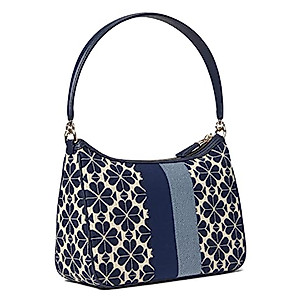 Kate Spade New York Spade Flower Jacquard Stripe Sam Small Convertible Shoulder Bag Blue Multicolor One Size