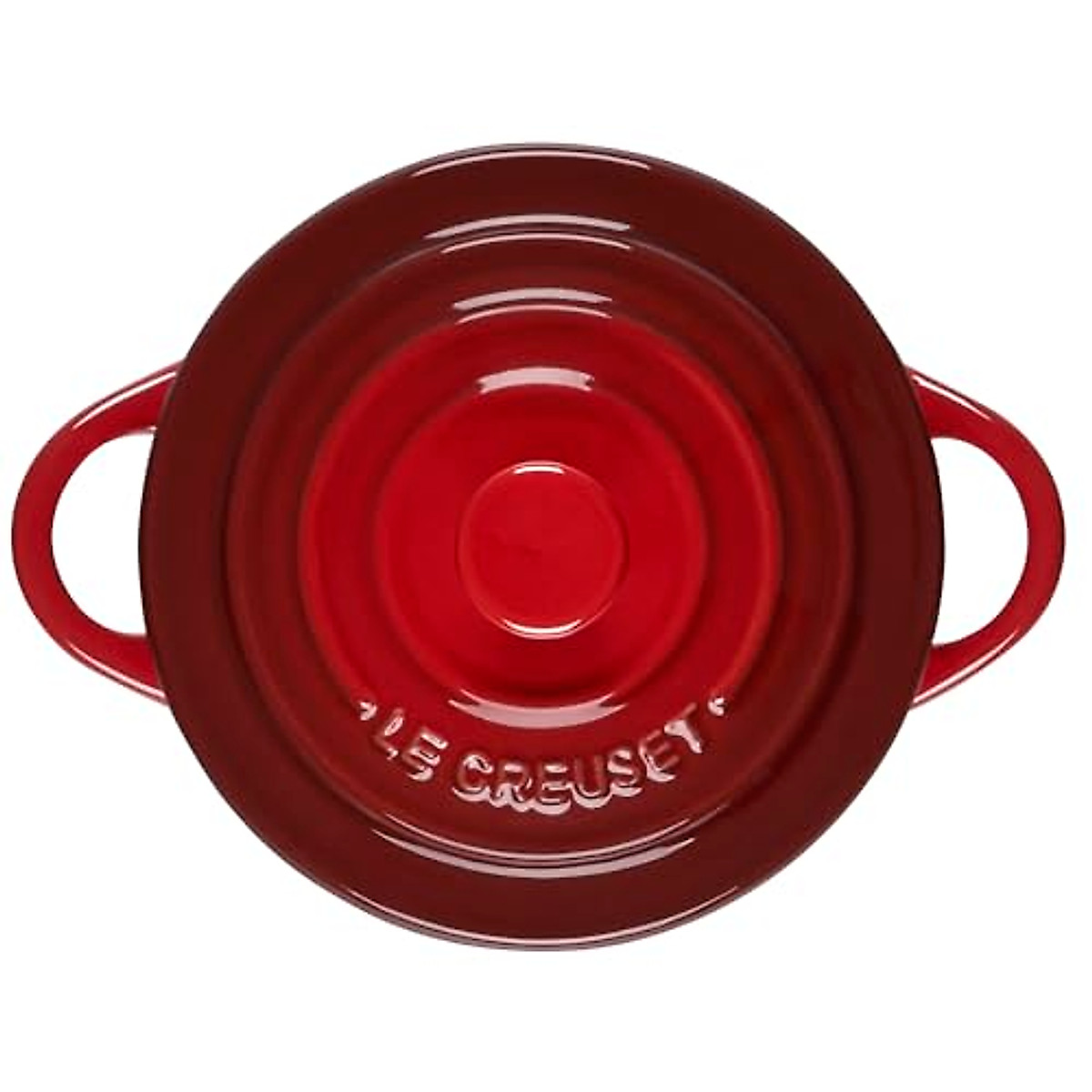 Le Creuset Stoneware Mini Round Cocotte, 8 oz., Cerise