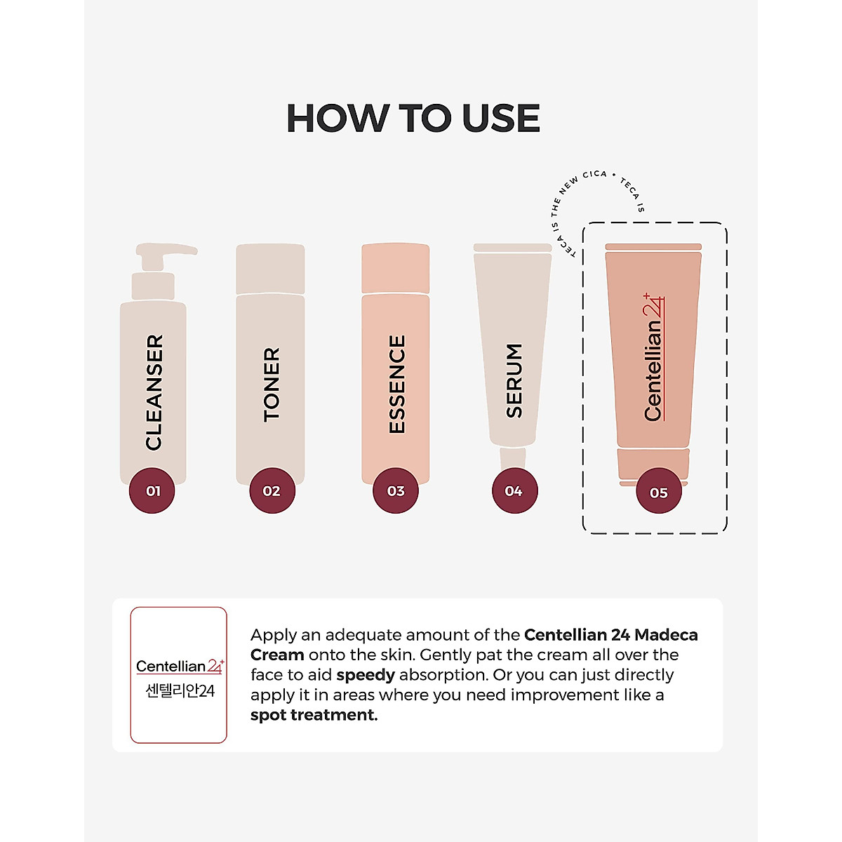 CENTELLIAN 24 Valentines Day Gifts Madeca Cream (Season 4, 1.7fl oz) Centella Moisturizer for Face. Korean Skin Care for Dry, Sensitive Skin with TECA, Centella Asiatica, Madecassoside