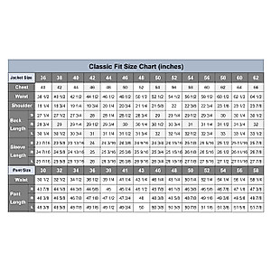 P&L Men's Suit 3 Piece Classic Fit Suit Jacket & Expandable Waist Dress Pants & Vest Set Black