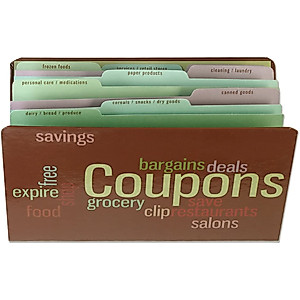 Meadowsweet Kitchens Hard Covered Coupon Organizer- 9 1/2" x 6 1/4" Expanding & Sturdy Coupon Book, Shopping List, Cash, Receipt & Coupon Holder w/ 9 Dividers, Creative Coupon Organization- Wordle