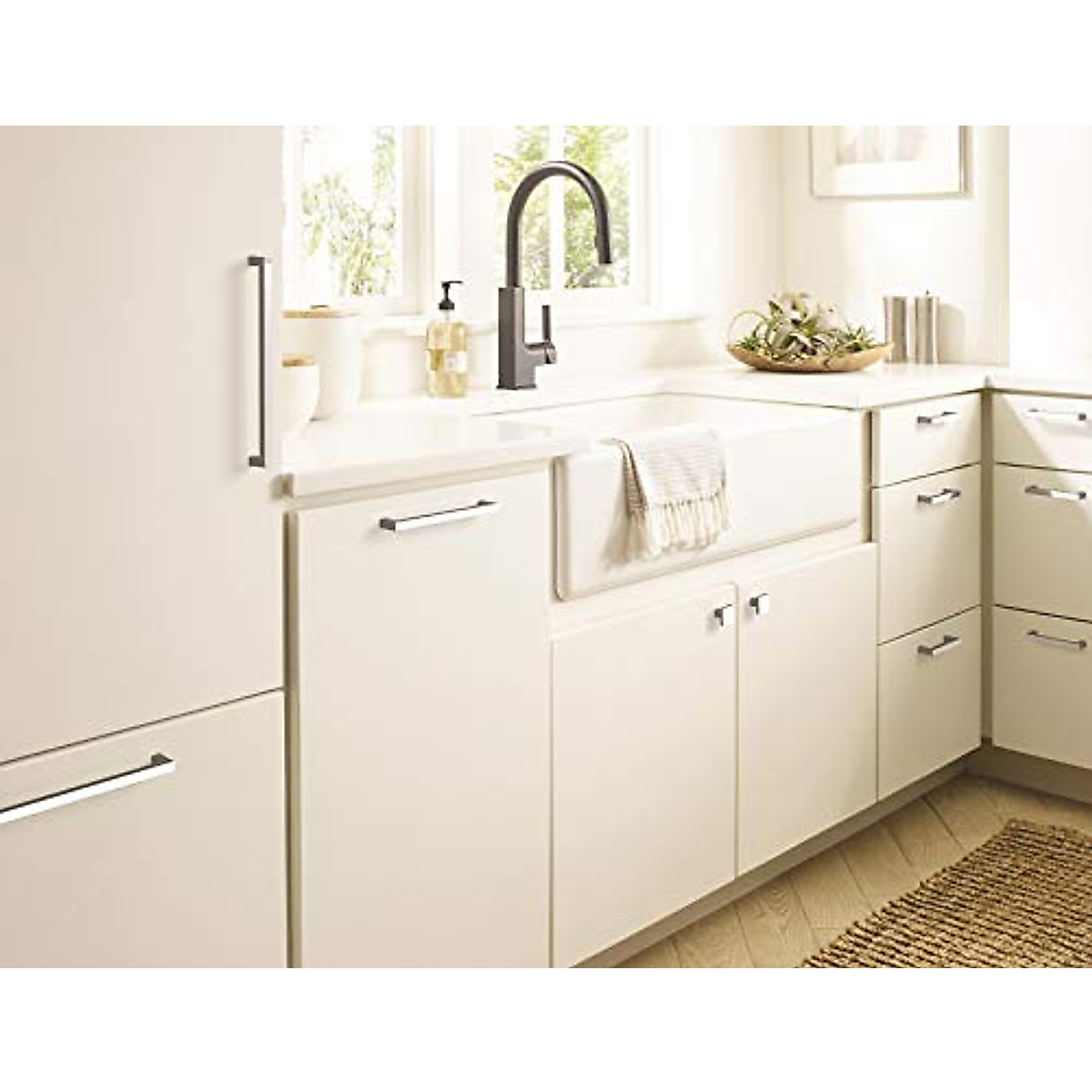 Amerock | Cabinet Knob | Polished Chrome | 1-3/16 inch (30 mm) Length | Monument | 1 Pack | Drawer Knob | Cabinet Hardware