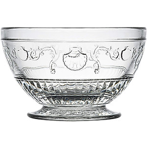 La Rochere Set of 6, Versailles 9 oz Small Bowls, Clear