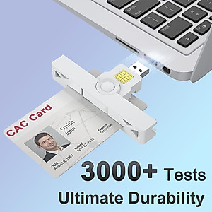 CAC Card Reader, DOD Military USB Common Access CAC Card Reader USB CAC Reader Smart Card Reader Compatible with Windows, Mac OS and Linux