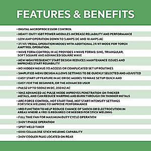 2022 Everlast PowerTIG 400 EXT Digital AC DC 400amp TIG STICK Pulse Welder