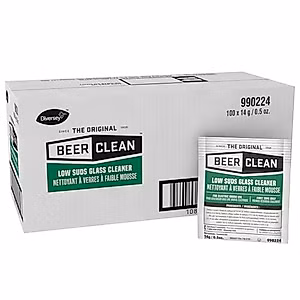 Diversey-990224 Beer Clean Low Suds Glass Cleaner (0.5-Ounce, 100-Pack)