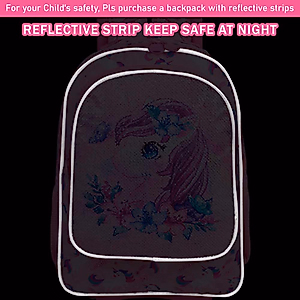 KLFVB Rolling Backpack for Girls, Kids Roller Wheels School Bookbag with Lunch Bag, Wheeled School Bag for Children - Unicorn