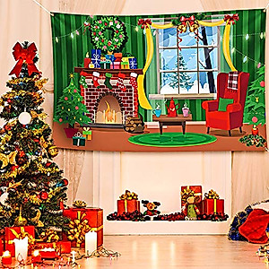 Merry Christmas Backdrop Scene Setters Banner Welcome Winter Snow Decorative Xmas Background for Wall Decoration Christmas Party Decor Holiday