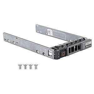 ASHATA 2.5 inch SAS SATA SSD Hard Drive Carrier Tray Caddy Compatible for Dell R610 R710 R910 R620 R720 R730 R630 T310 KG7NR and Other Hot Swap Bracket Tray with Screws