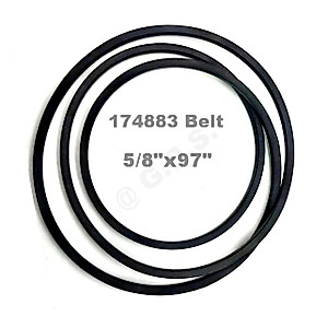 42 inch 174883 954-0485 754-0479 Lawn Mower Blade Drive Belt for Replace Husqvarna AYP Craftsman 532174883 336317 754-3051a (5LK x 97")
