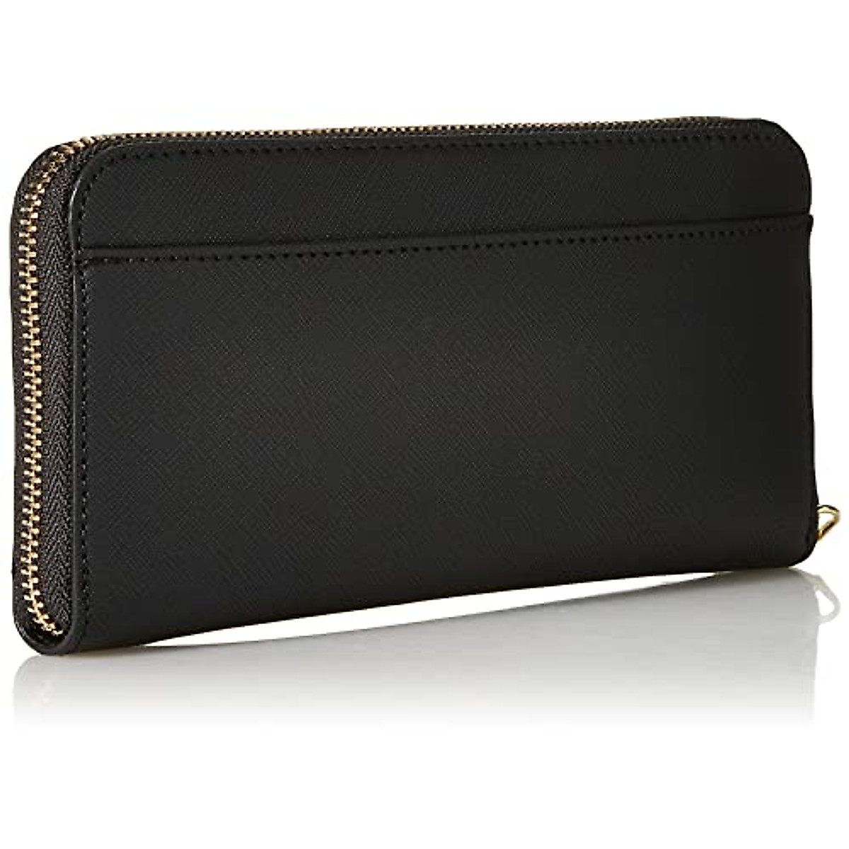 Karl Lagerfeld Paris Women's Zip Around Wallet, Deep BLK/Gold, One Size