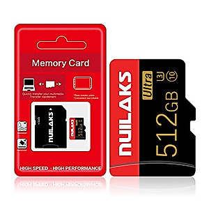 512GB Micro SD Card High Speed Flash Card Class 10 Memory Card for Smartphones/Cameras/Tablets/Car Navigation and Drones