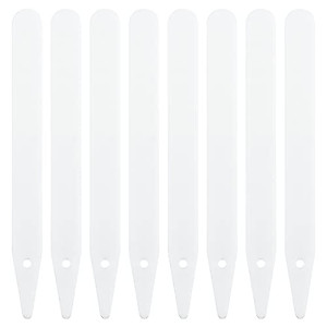 KINGLAKE 100 Pcs 6 Inch Thick Plastic Plant Garden Labels Nursery Garden Labels Stake Tags Plant Name Tags Waterproof Plant Tags Plant Identification Stakes Tags for Seedling,Vegetable White