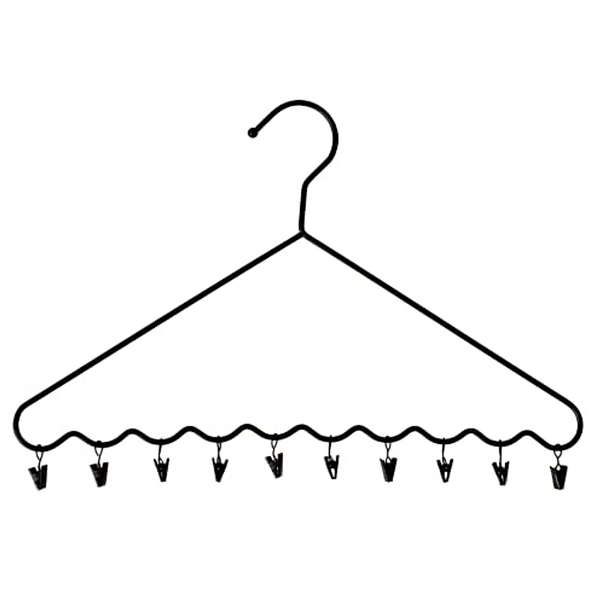 Dr. Organizer, Cap, Hat, Glove, Scarf, and Accessory Closet Organizer Hanger, Black Steel, USA Patented – 1 Pack