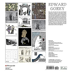 Edward Gorey 2023 Wall Calendar