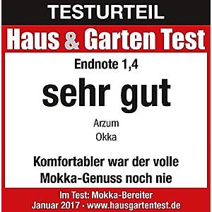 ARZUM Okka Automatic Turkish Coffee Machine, Maker, USA 120V, UL, Black and Silver