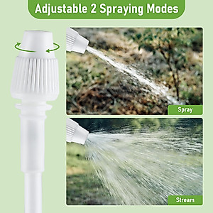 Qualirey Battery Powered Sprayer with Wand Electric Sprayer Weed Killer Sprayer Foldable Nozzle Fits with 38mm Cap 1 Gallon Jugs for Ant, Pest, Mosquito Bug Control Spray for Home Outdoor Garden Lawn
