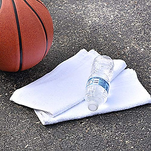 Pacific Linens 60-Pack White 100% Cotton Towel Washcloths, Durable, Lightweight, Commercial Grade and Ultra Absorbent