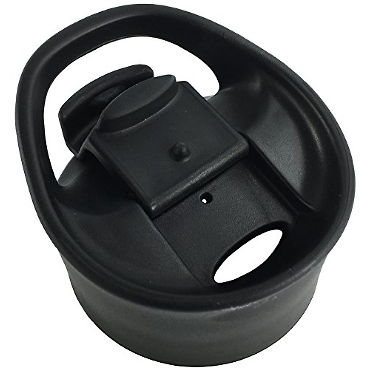 Simple Modern Flip Lid with Handle - Fits All Summit and Hydro Flask Wide Mouth Water Bottle Sizes - Splash Proof Coffee Cap for 10, 12, 14, 16, 18, 20, 22, 24, 32, 40, 64 & 84 oz -Midnight Black
