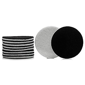 GLASS POLISH 11006 GP-PRO Felt Polishing Pad Set for Polishing Glass, Plastic, Metal, Marble | Ø 2 inch | Pack of 10 Pads