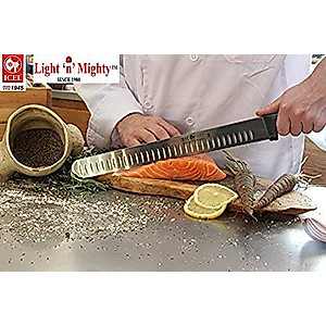 12-inch Blade Granton Edge, Turkey, Salmon, ham Slicer, Meat Slicing Knife. NSF Certified, German Steel,Knife sharpening instruction included, Best Knife to Slice Large Roast and Whole Turkey.