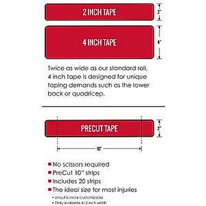 RockTape H2O 2-Inch Highly Water-Resistant Kinesiology Tape