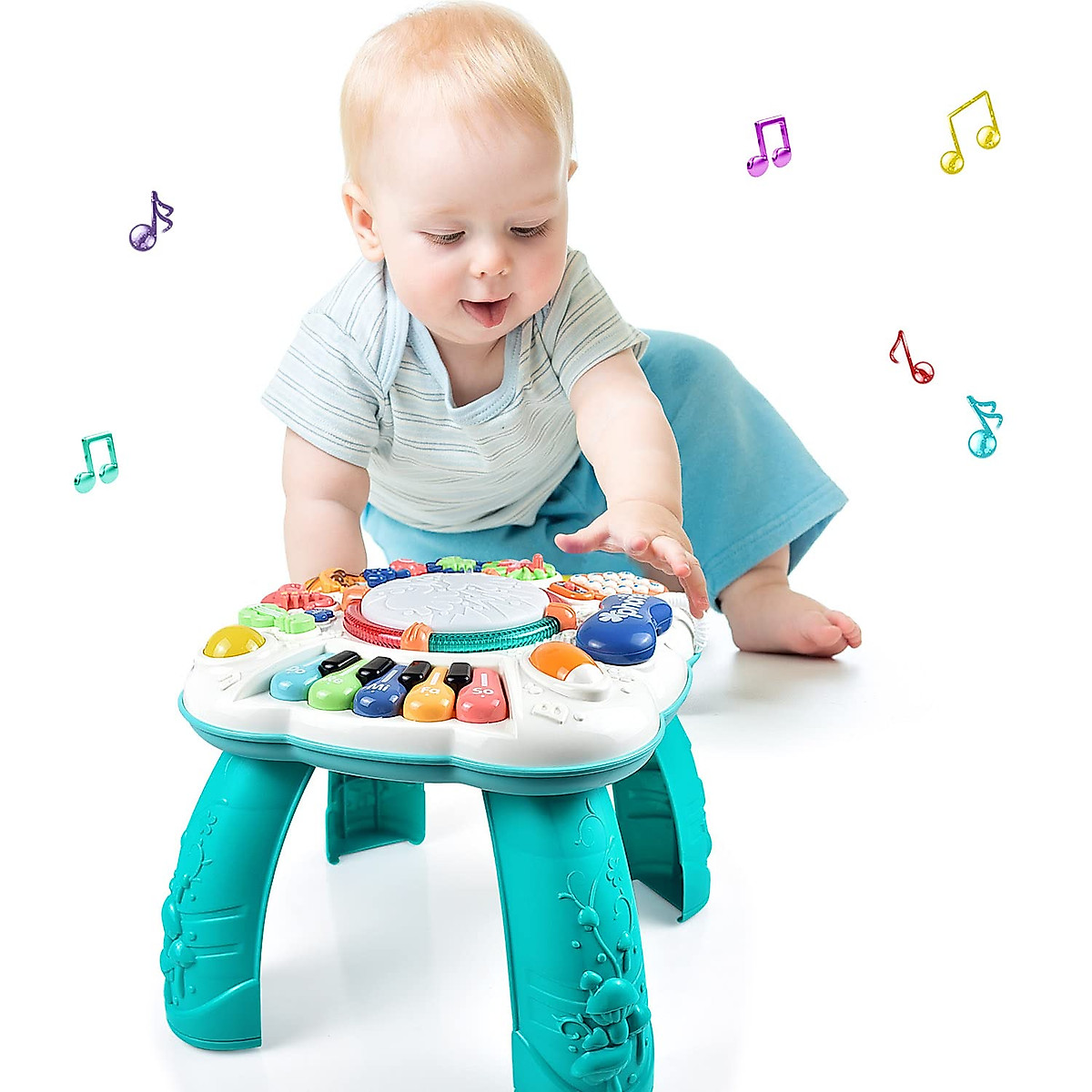 Dahuniu Baby Toy- Engaging Baby Activity Center for 6 12 18 Months Old- Safe, Sturdy, and Fun (11.8 x 11.8 x 12.2 inches)
