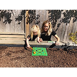 Seeding Square – Seed Sowing Template for Maximum Harvest - Square Foot Gardening Tool Kit – Includes: Color Coded Seed Spacer & Magnetic Seed Dibber/Seed Ruler/Seed Spoon & Vegetable Planting Guide