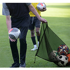 DoGeek Heavy Duty Mesh Ball Net Bag(10-12Balls),Basketball and Soccer Mesh Net Bag,Mesh Equipment Bags for Sports,Extra Large Mesh Ball Bags Drawstring for Coaches,Gym Ball Net Storage Bag