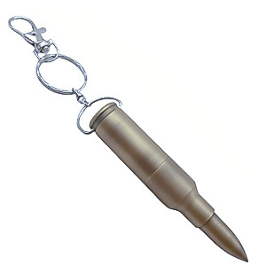 WooTeck 64GB Metal Shining Bullet USB Flash Drive Memory Stick with Keychain,Bronze