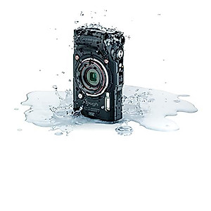 OM System Olympus TG-6 Black Underwater camera, Waterproof, Freeze proof, High Resolution Bright, 4K Video 44x Macro shooting