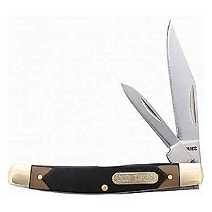 Old Timer 33OT Middleman Jack 5.7in S.S. Traditional Folding Knife with 2.4in Clip Point Blade and Sawcut Handle for Outdoor, Hunting, Camping and EDC,Brown