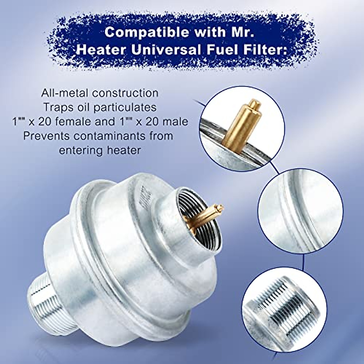 Fuel Filter F273699 Compatible with Mr Buddy and Big Buddy Heater Fit for Gas Propane Portable Buddy and Big Buddy heaters