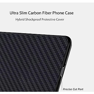 Ftonglogy for OnePlus 10T 5G Case: for OnePlus Ace Pro Phone Case, Slim Carbon Fiber Classic Design Soft Hybrid Shockproof Protective Cover Case for 1+ 10T (Black)