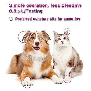 AssuTest® Blood Glucose Pet Health Monitoring Test Strips – Home Veterinary Care for Accurate Measurements – Manage Your Pet's Diabetes in an Affordable and Convenient Way - 25 Pcs/Box with 25 Lancets