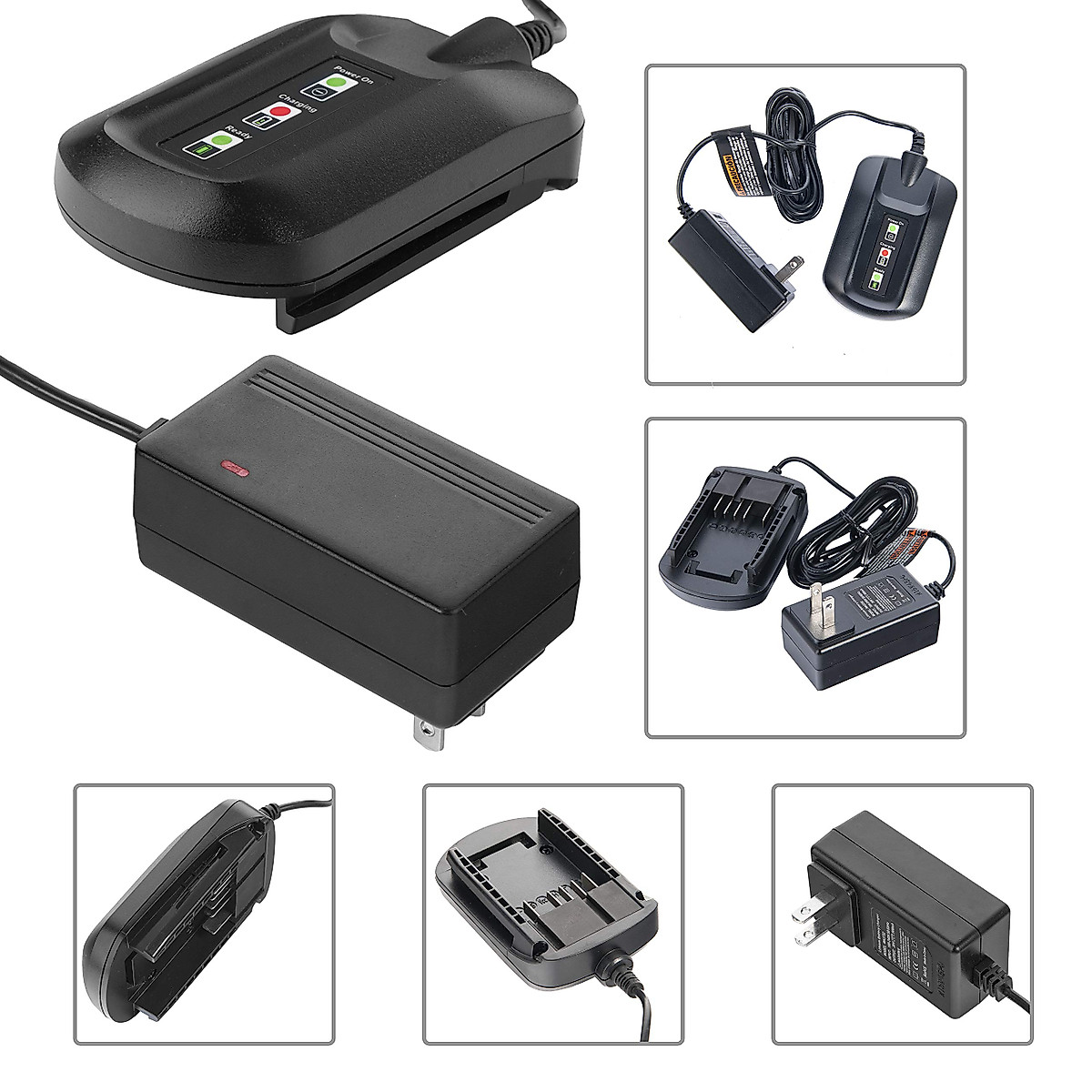 20V 2Packs Replacement Battery and Charger Starter Kit， Cell9102 WA3520 Lithium Battery and Charger WA3742 Compatible with Worx 20-Volt Cordless Power Tools