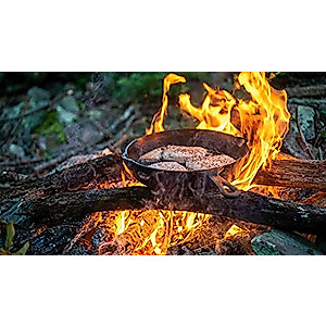 Lancaster Cast Iron Lightweight Cast Iron Skillet - 10.5” Pre-Seasoned Frying Pan Made in USA