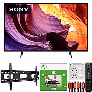Sony KD-43X80K 43" X80K 4K Ultra HD LED Smart TV 2022 Model Bundle with TaskRabbit Installation Services + Deco Gear Wall Mount + HDMI Cables + Surge Adapter