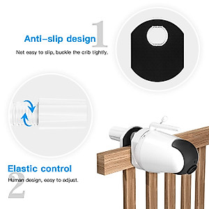 TIUIHU Baby Monitor Crib Mount for Hipp Baby Monitor Camera/VAVA Baby Monitor