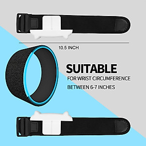 NANANINO Dance Switch Wristband, Wrist Bands for Dance Switch 2023 2022 2021 2020 2019, Adjustable Elastic Straps for Joy-Cons Controller - White (2 Packs)