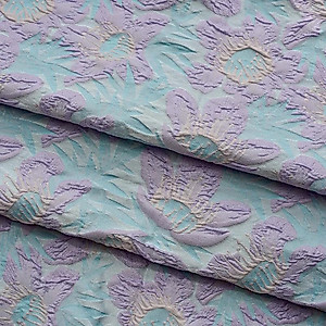 XMTXZYM 2 Meter Embossed Jacquard Fabric Women's Coat Dress DIY Sewing Fabric