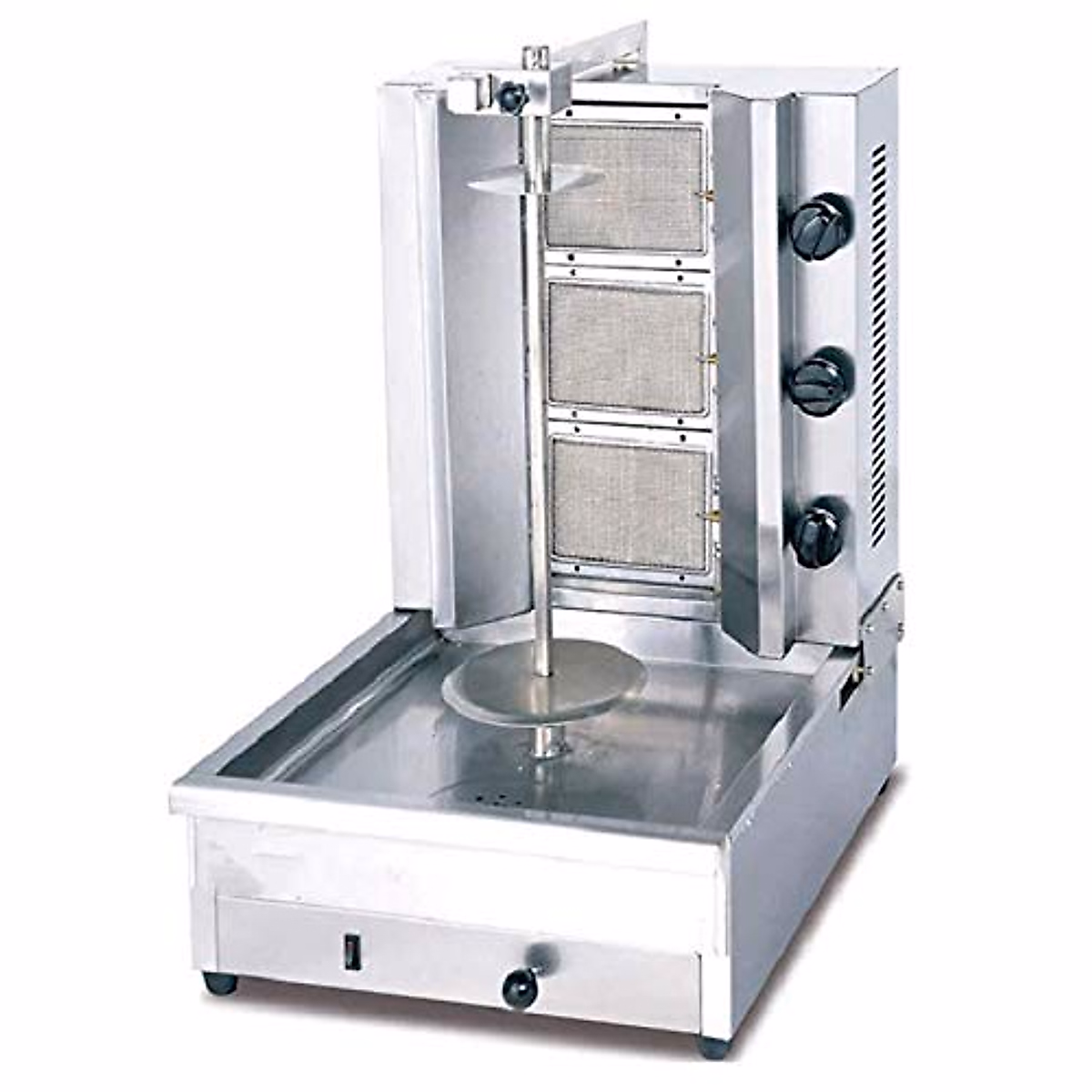 Commercial Automatic Shawarma Machine-Trompo Tacos Pastor-3 Burner Spinning Vertical Broiler Propane Grill